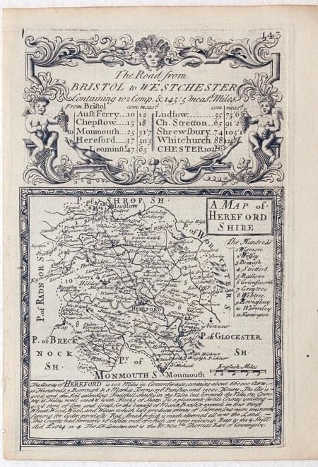 Antique Maps of Herefordshire
