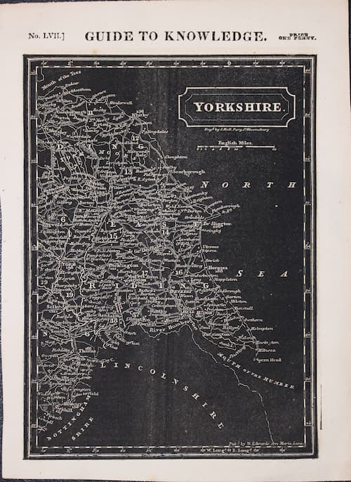 Antique Maps of Yorkshire, England - Richard Nicholson