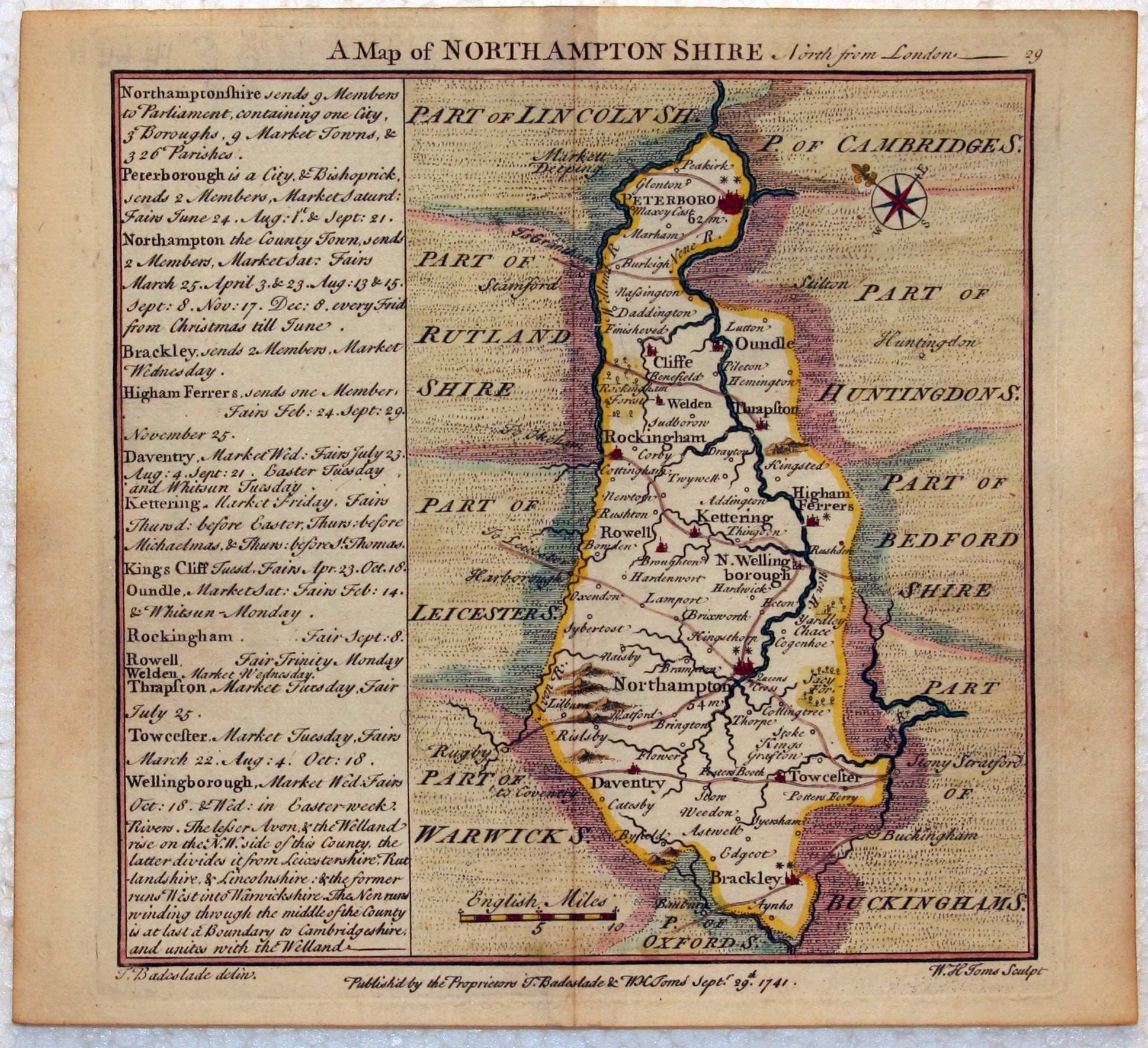 Antique Maps of Northamptonshire - Richard Nicholson