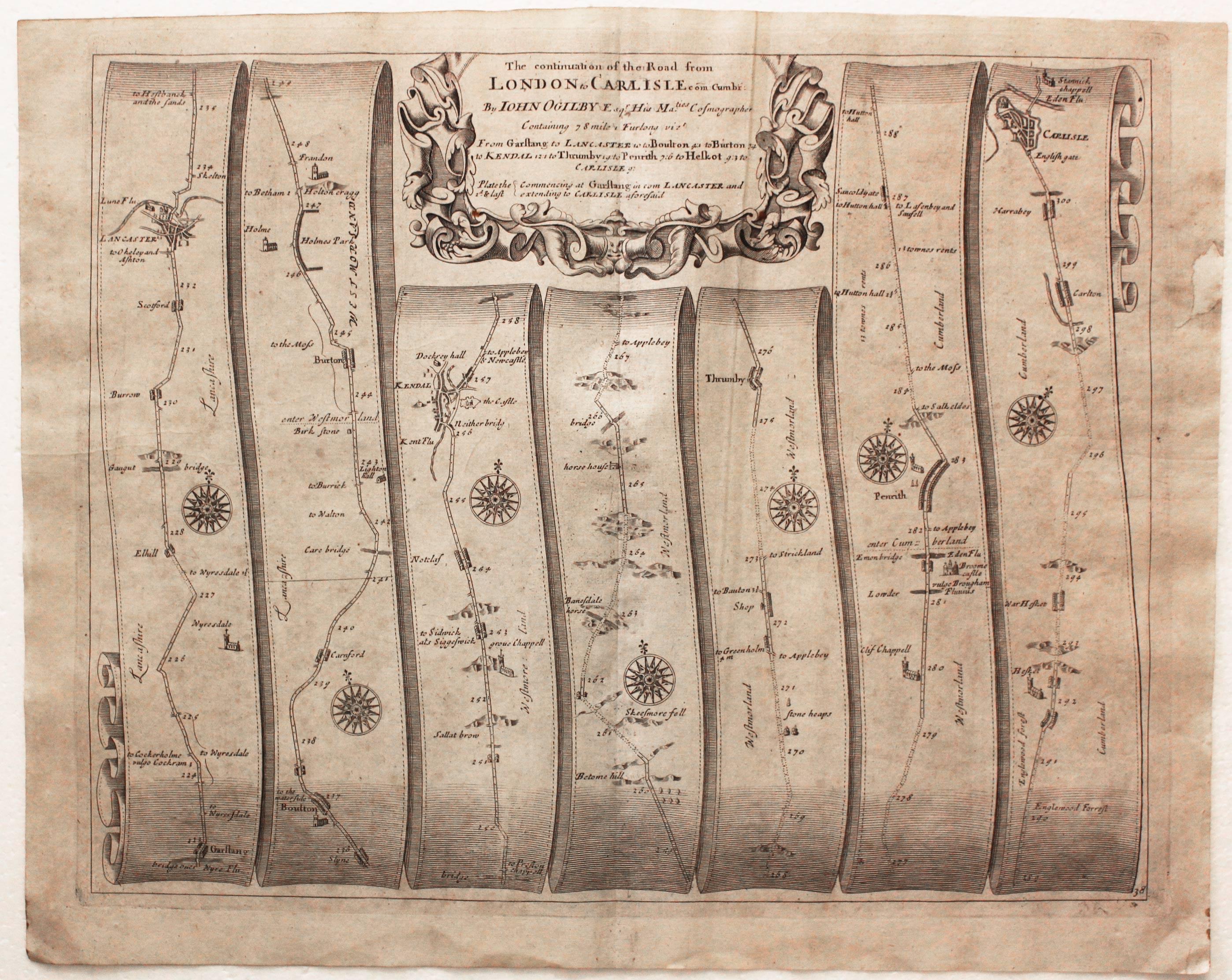 John Ogilby Road Maps Plates 26 - 50