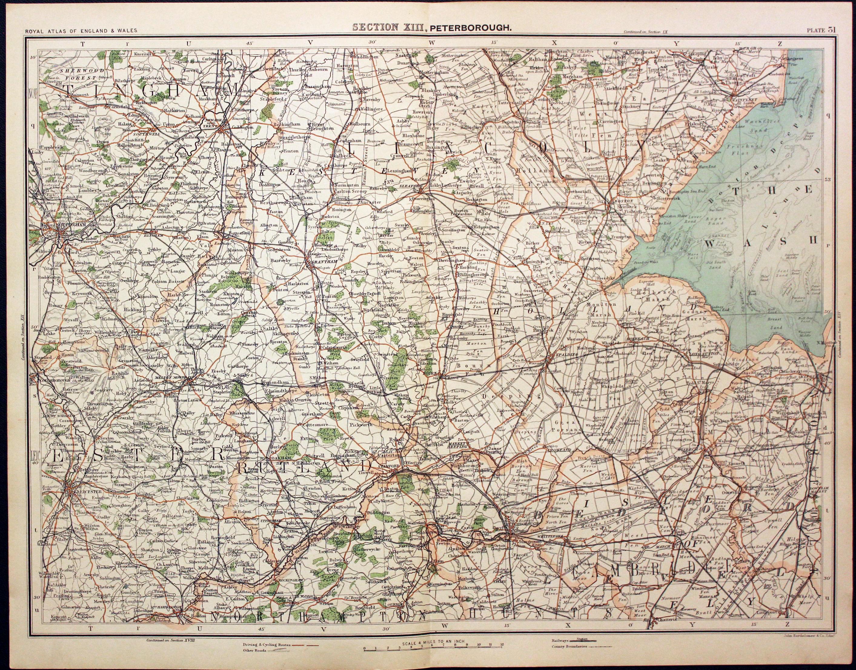 Antique Maps of Lincolnshire - Richard Nicholson