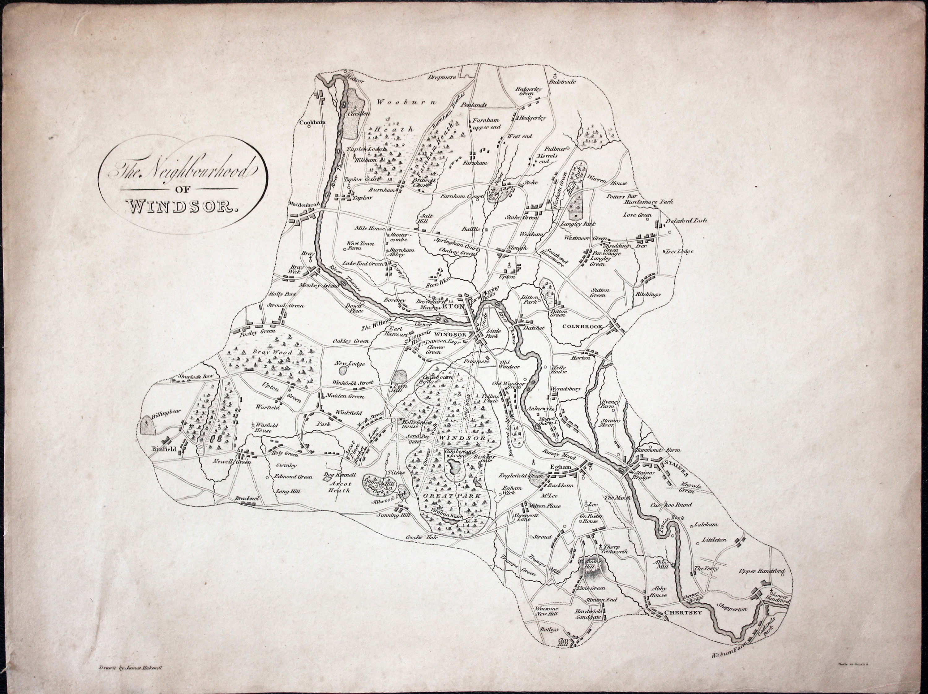 Antique Maps of Berkshire, England - Richard Nicholson