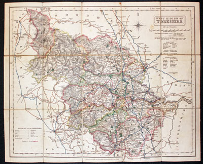 Antique Maps of Yorkshire, England - Richard Nicholson
