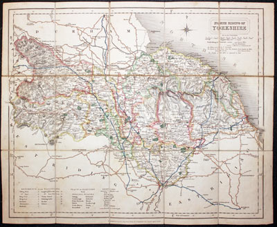 Antique Maps of Yorkshire, England - Richard Nicholson