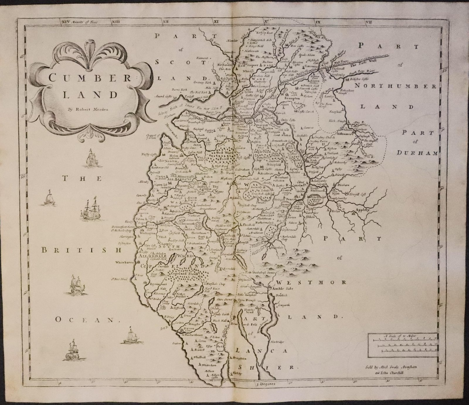 Antique Maps of Cumberland - Richard Nicholson